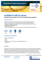 CASSIDA FLUID GL 460 | FUCHS LUBRICANTS (UK) PLC